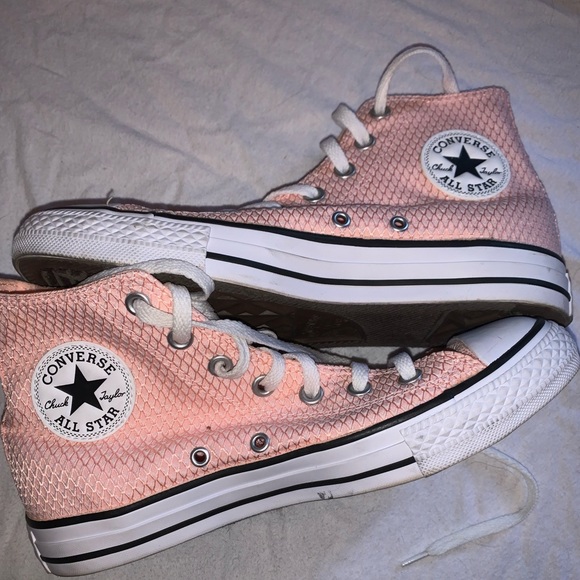 Converse | Shoes | Converse Pink Hightops | Poshmark